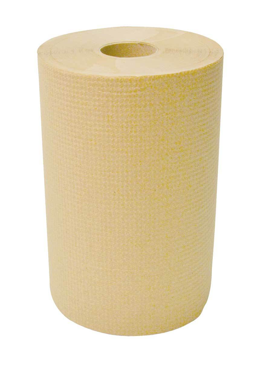 Divine Brown Hand Paper Roll 8" X 350' - 12 Rolls | Office Buggy